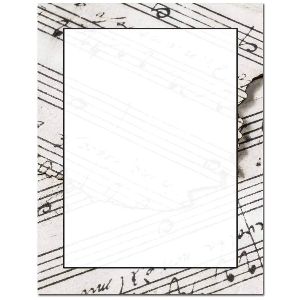 Amazon.com : Music Notes Letterhead Laser & Inkjet Printer Paper (25 ...
