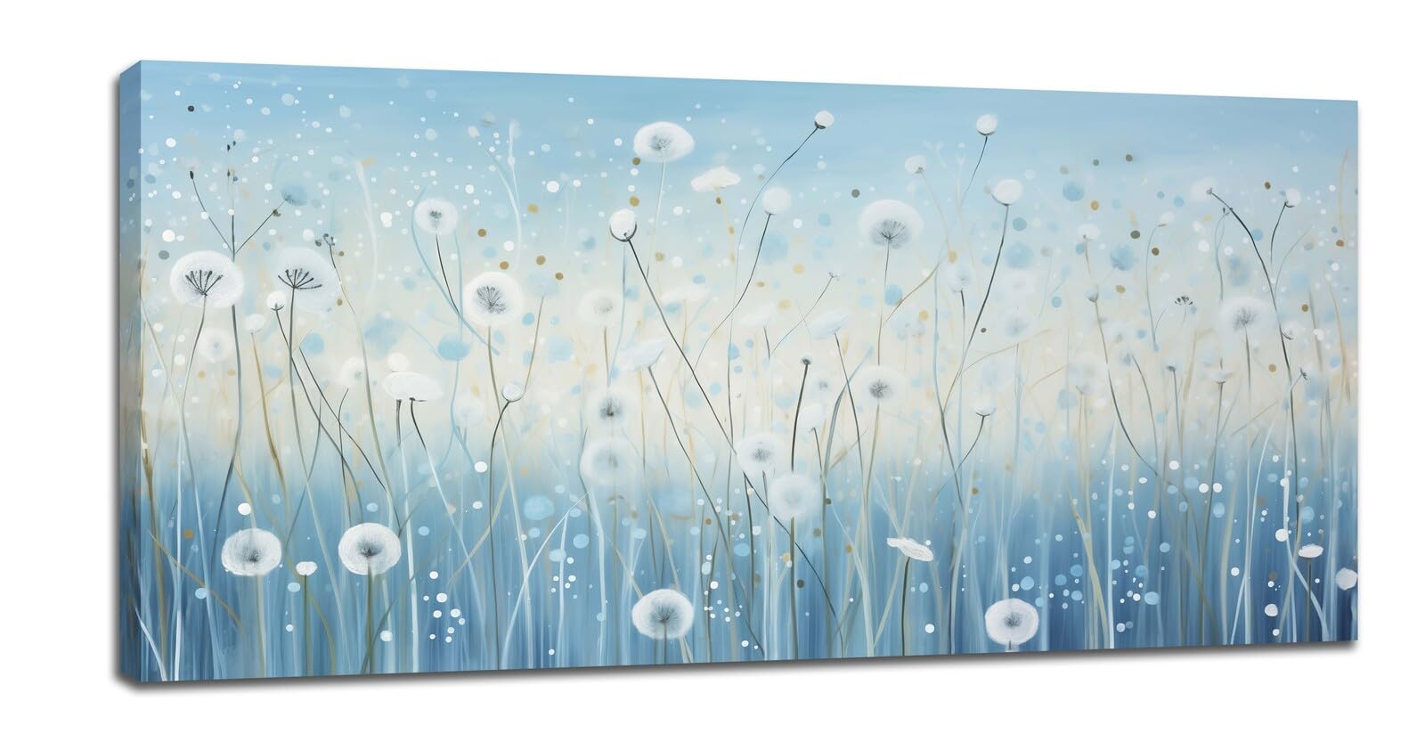 Amazon.com: Large Dandelion Wall Art Abstract White Dandelion Pictures ...