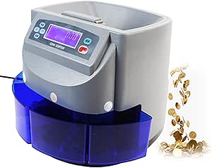 Amazon.com: Lnlscle Coin Counter Sorters, Currency Wrapper Roller Machine Sort 300 Coins/Minute ...