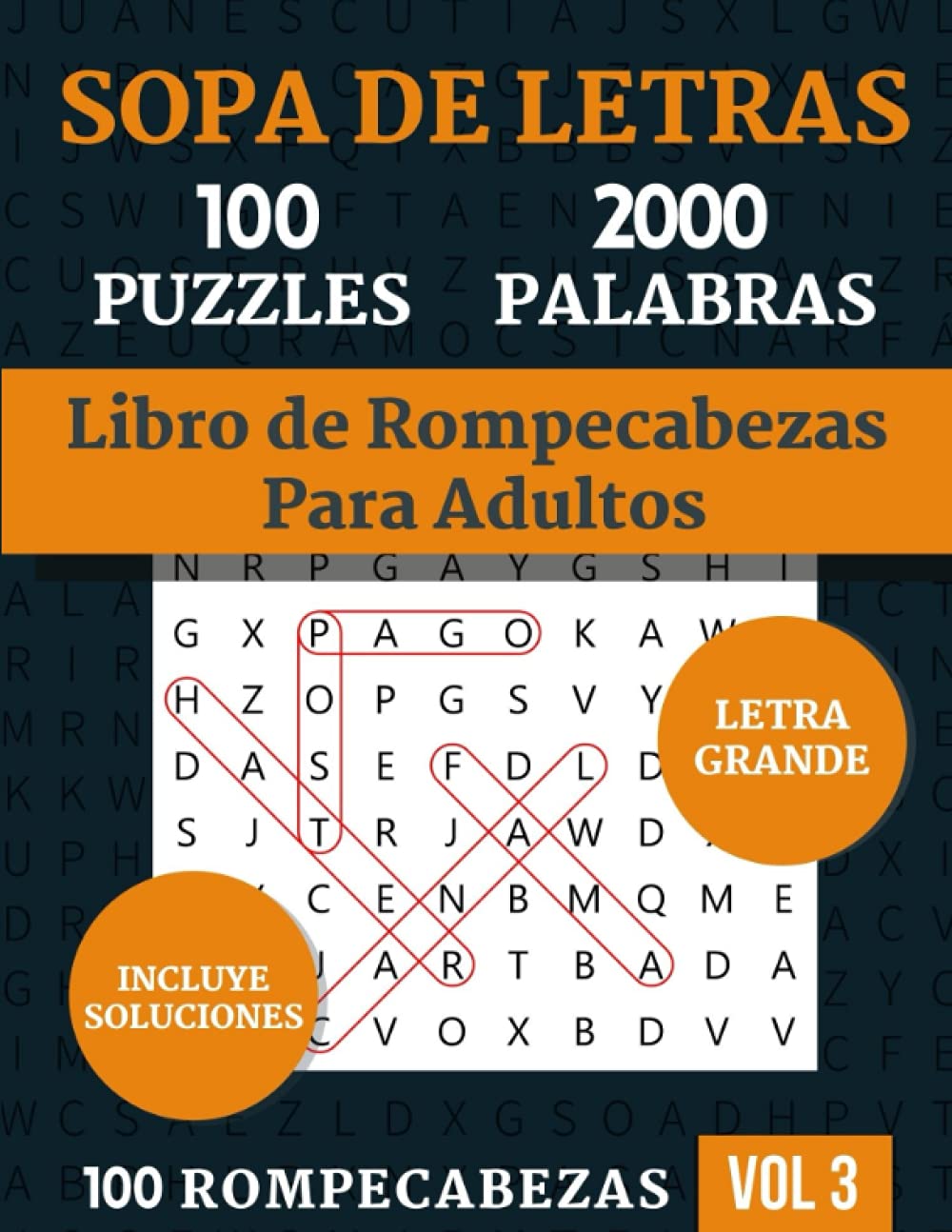 Sopa De Letras 100 Rompecabezas 2000 Palabras Libro De Rompecabezas ...