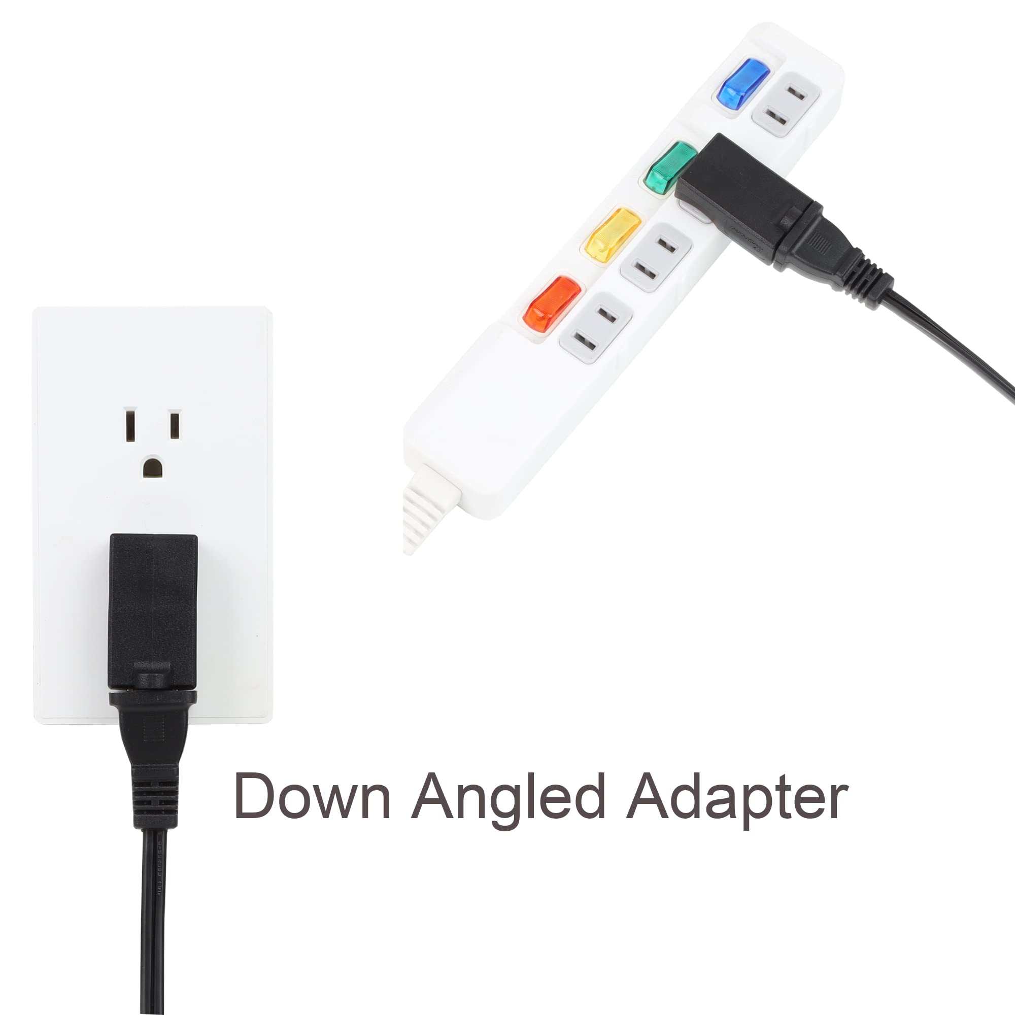 Snapklik.com : Polarized 2-Prong L Type Adapter, Vertical Right Angled ...