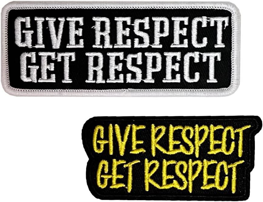 Amazon.com: Give Respect Get Respect Embroidered Iron on Patches for ...