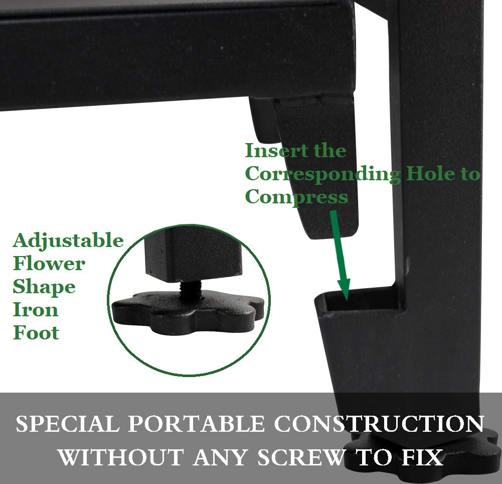 INNO STAGE Firewood Log Rack, Iron Wood Lumber Storage Holder for ...