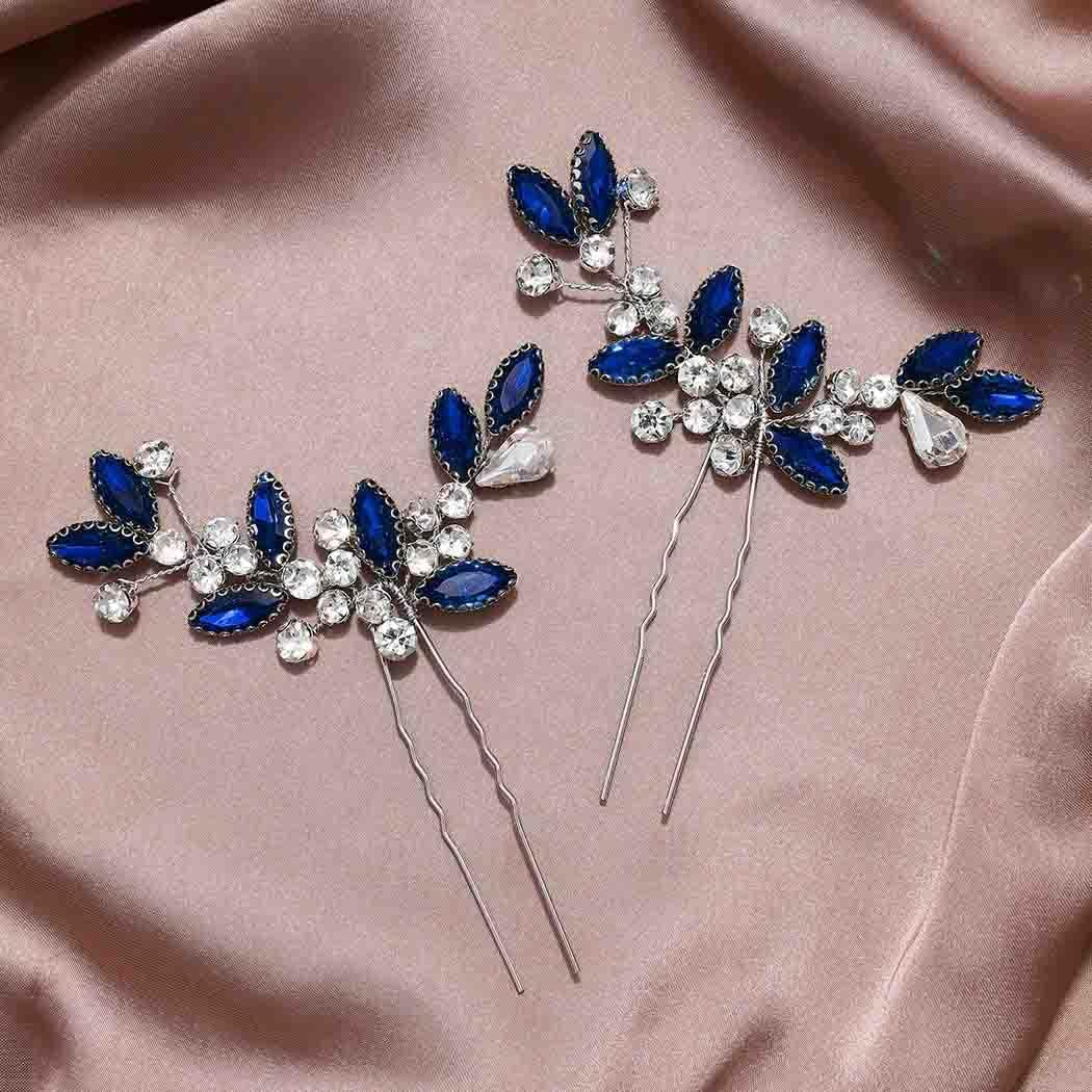 Amazon.com : Casdre Star Hair Pins Rhinestone Bridal Hair Pieces ...