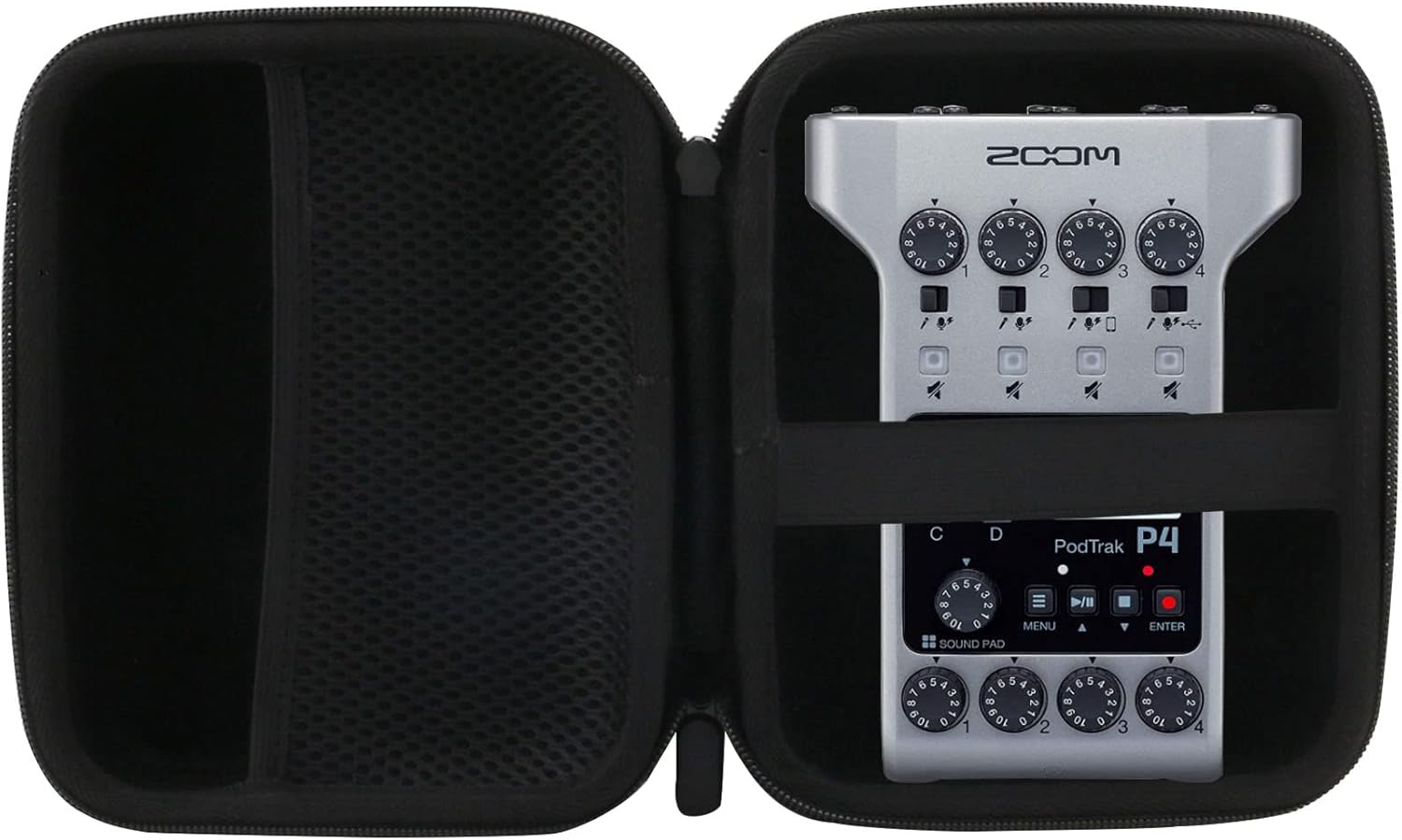 WERJIA Hard Carrying Case Compatible with Zoom PodTrak P4 Podcast ...
