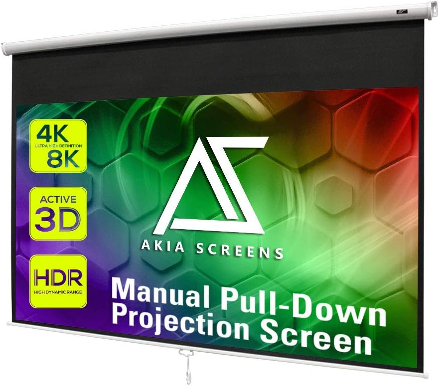 Amazon.com: SUPER DEAL 100'' 16:9 HD Projection Screen Foldable Anti ...