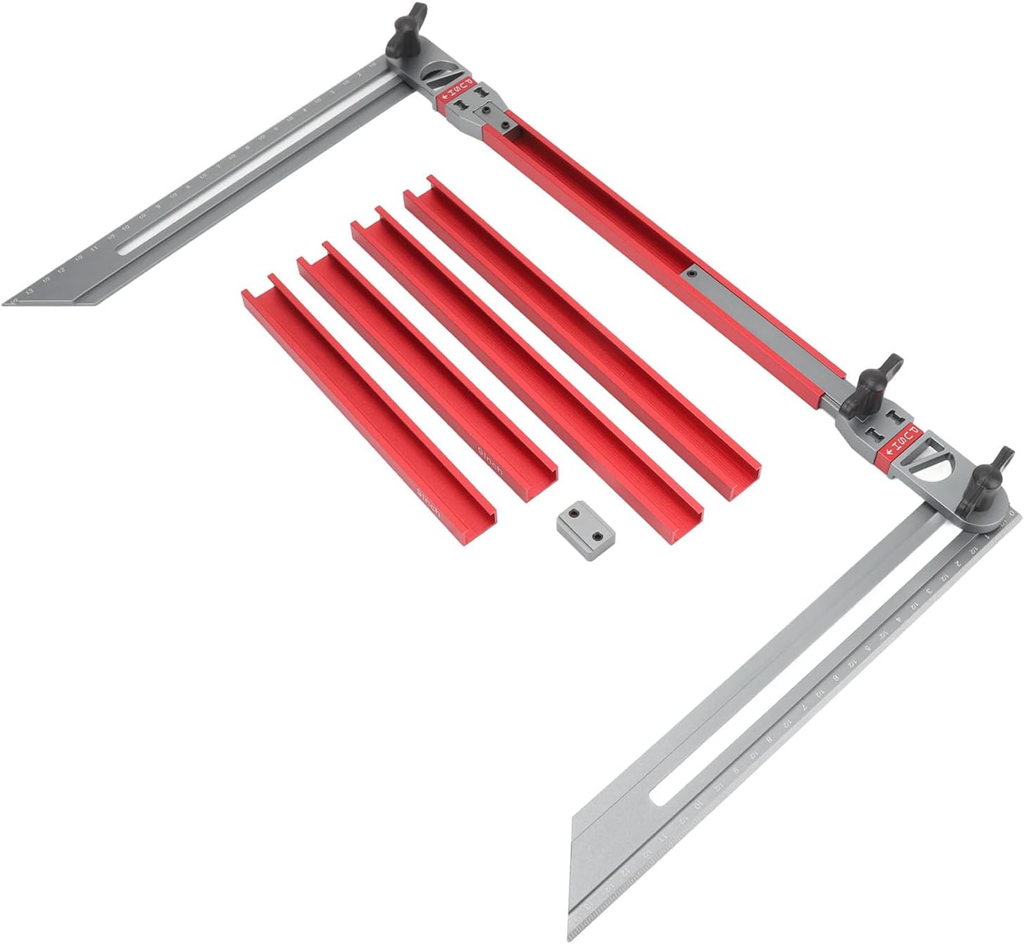 Stair Tread Gauge, Stair Template Tool Aluminum Alloy Measuring Jig ...