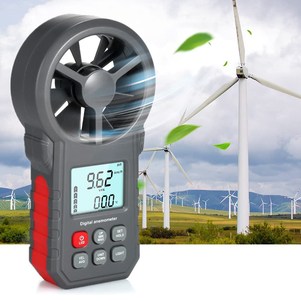 Buy Digital Anemometer,Backlight Wind Speed Meter,Anemometer Meter Air ...
