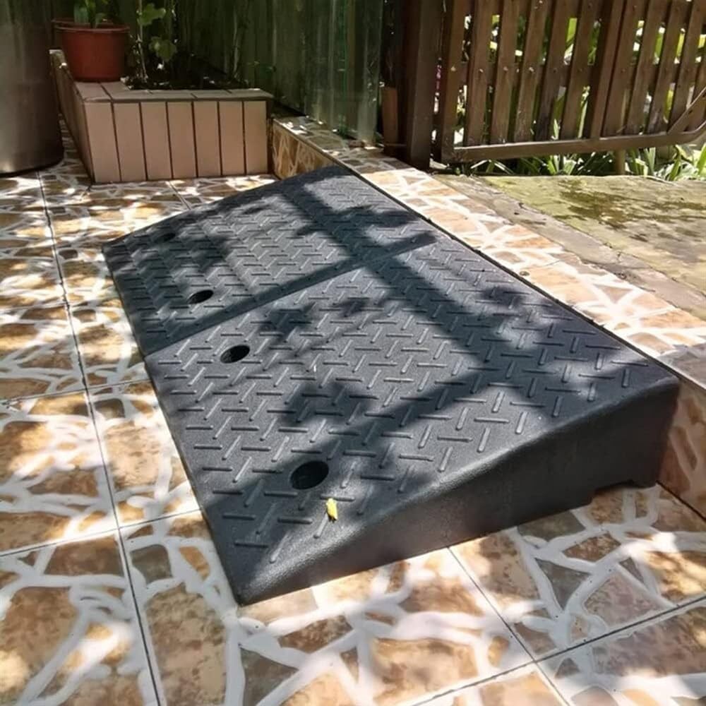 Amazon.com: 2 Rubber Curb Ramps,Heavy Duty 6000 lbs Threshold Ramp ...