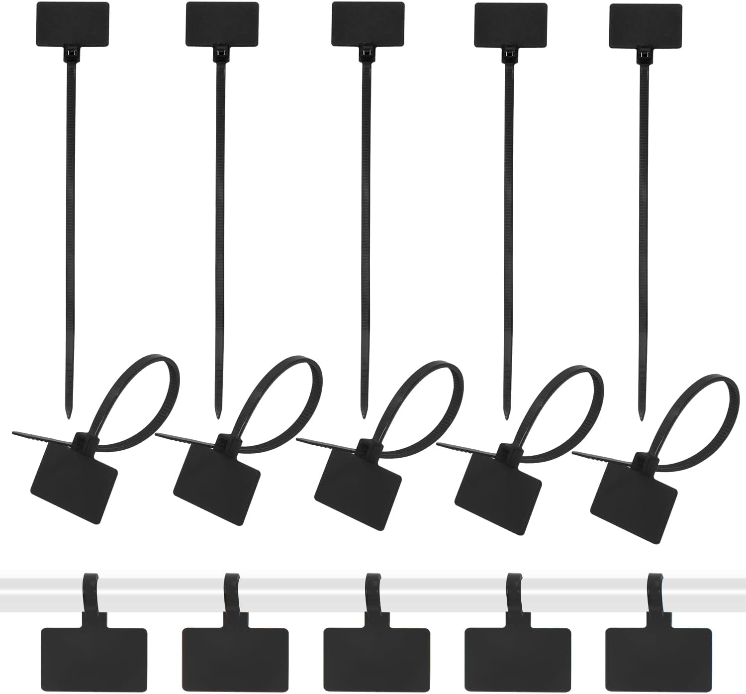 Amazon.com: Mini Skater Nylon Cable Zip Ties Tags 4" Tiny Self-Locking ...