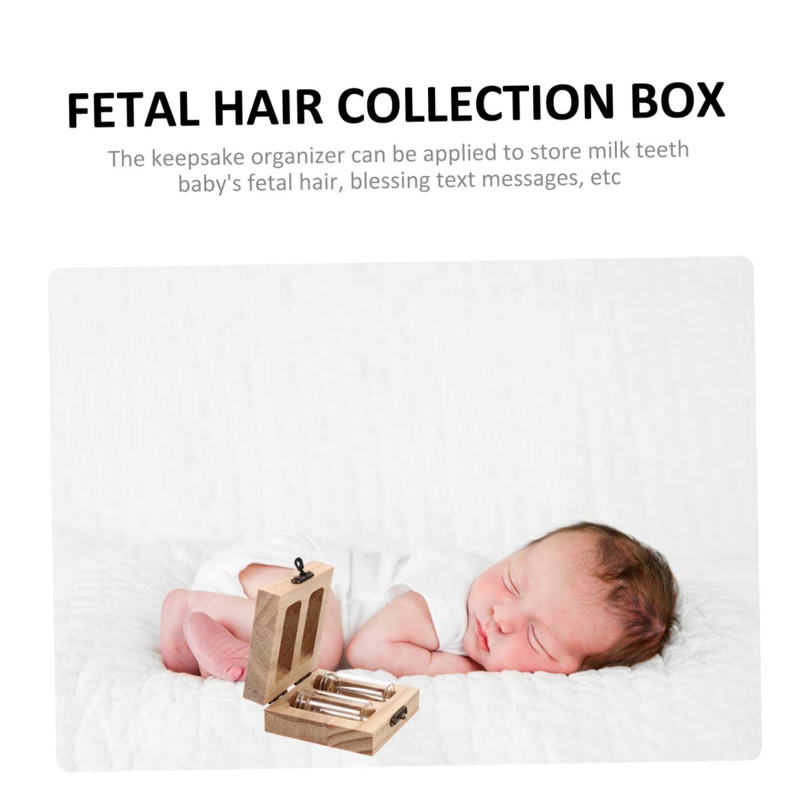 Umbilical Cord Preservation Kit Wooden Baby Keepsake Box With Glass ...