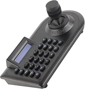 PTZ Camera Joystick Controller, DC12V 500mA RS485 PTZ Camera Controller Decoding Keyboard ...