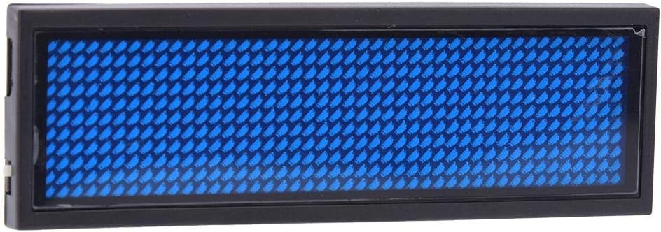 LED Name Badge, Programmable Mini Digital LED Scrolling Name Message ...