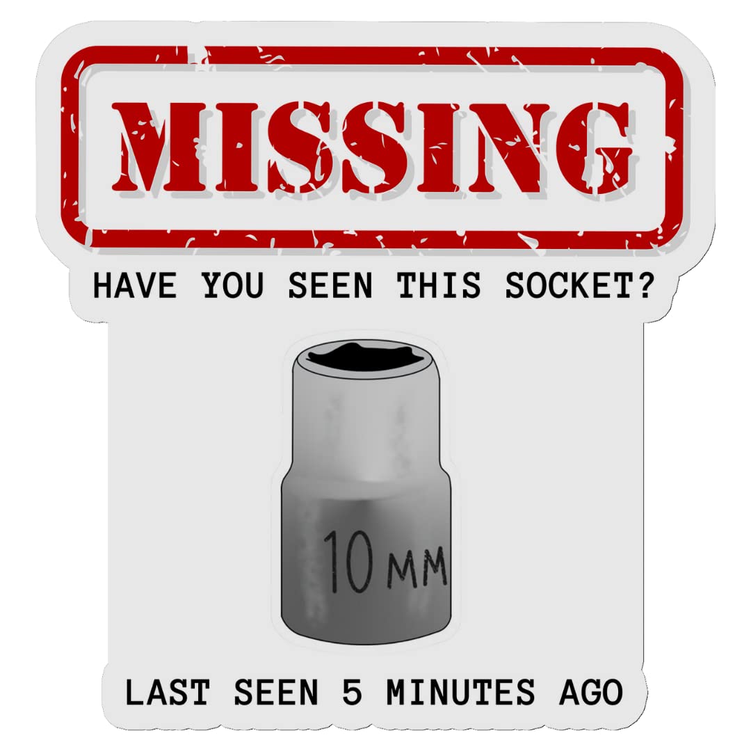 Amazon.com: Funny Auto Mechanic 10mm Socket Ratchet Wrench Vinyl ...