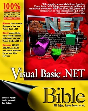 Buy Visual Basic®.Net Bible Book Online at Low Prices in India | Visual ...