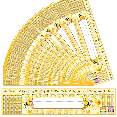 Snapklik.com : Pasimy 25 Pcs Bee Flat Name Plates Bee Name Tags For ...