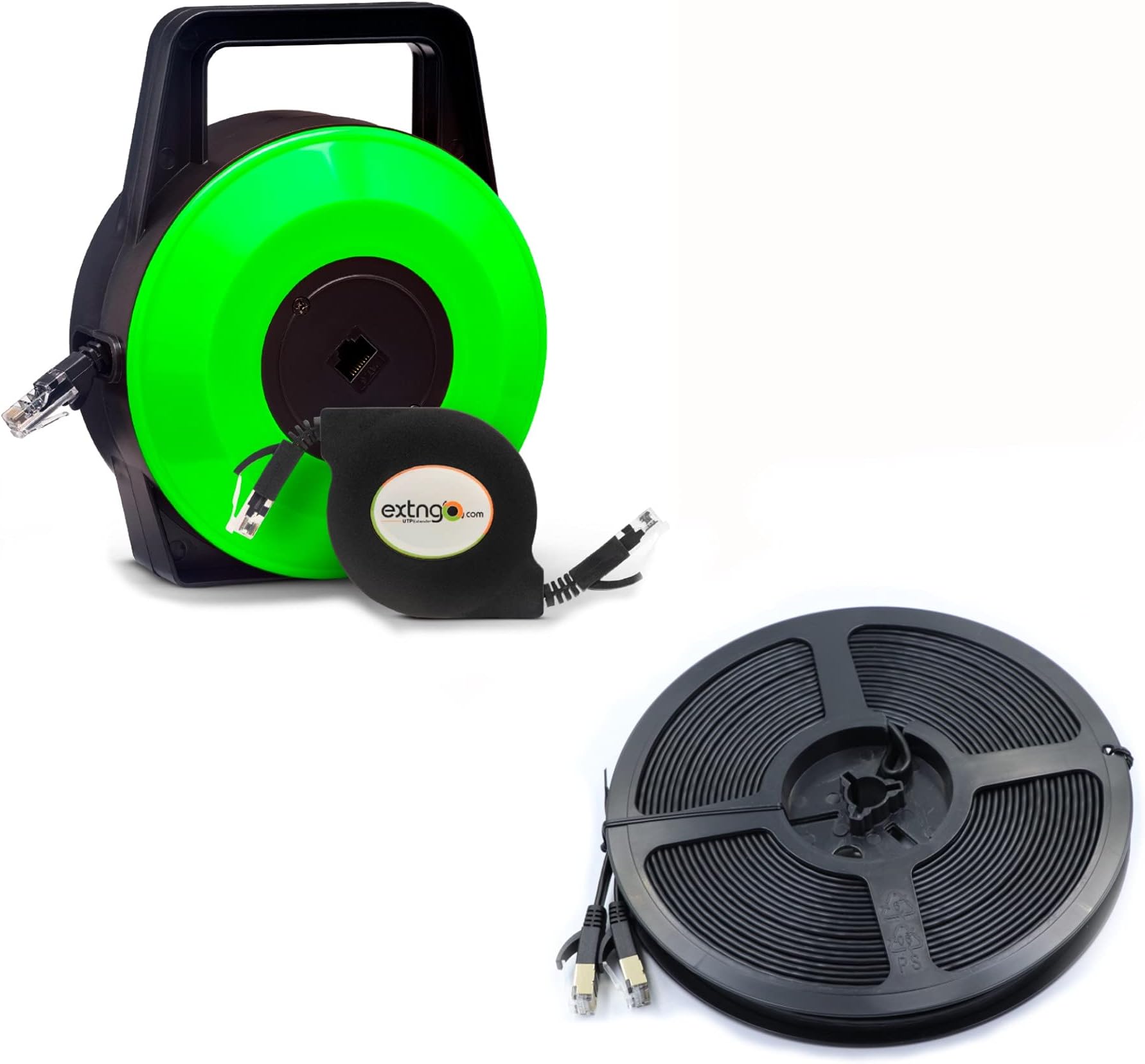 Amazon.com: EXTNGO 63 Ft Deal, Get a 33 Ft Green CAT6 Retractable 30 Ft ...