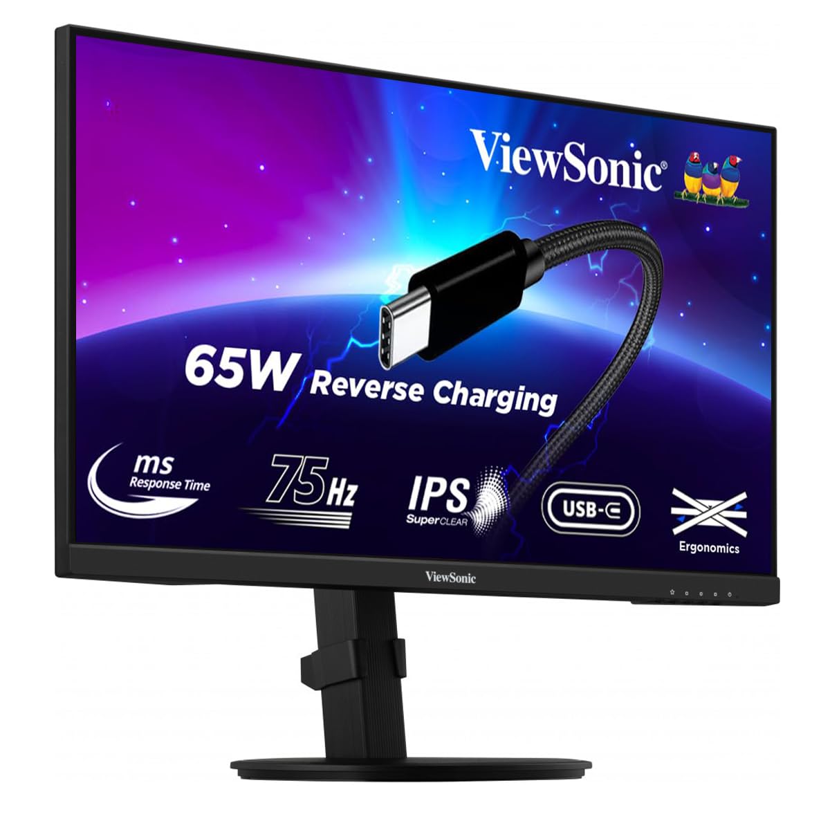 ViewSonic 60.96 Cm (24") IPS FHD Professional Monitor,USB Type-C ...