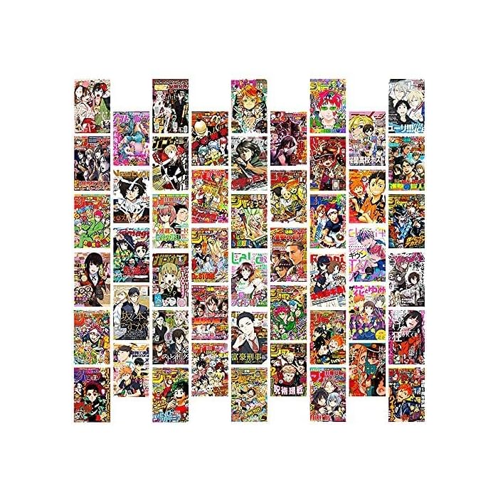 Buy GROBRO7 50PCS Anime Magazine Wall Collage Kit, Aesthetic Picture ...