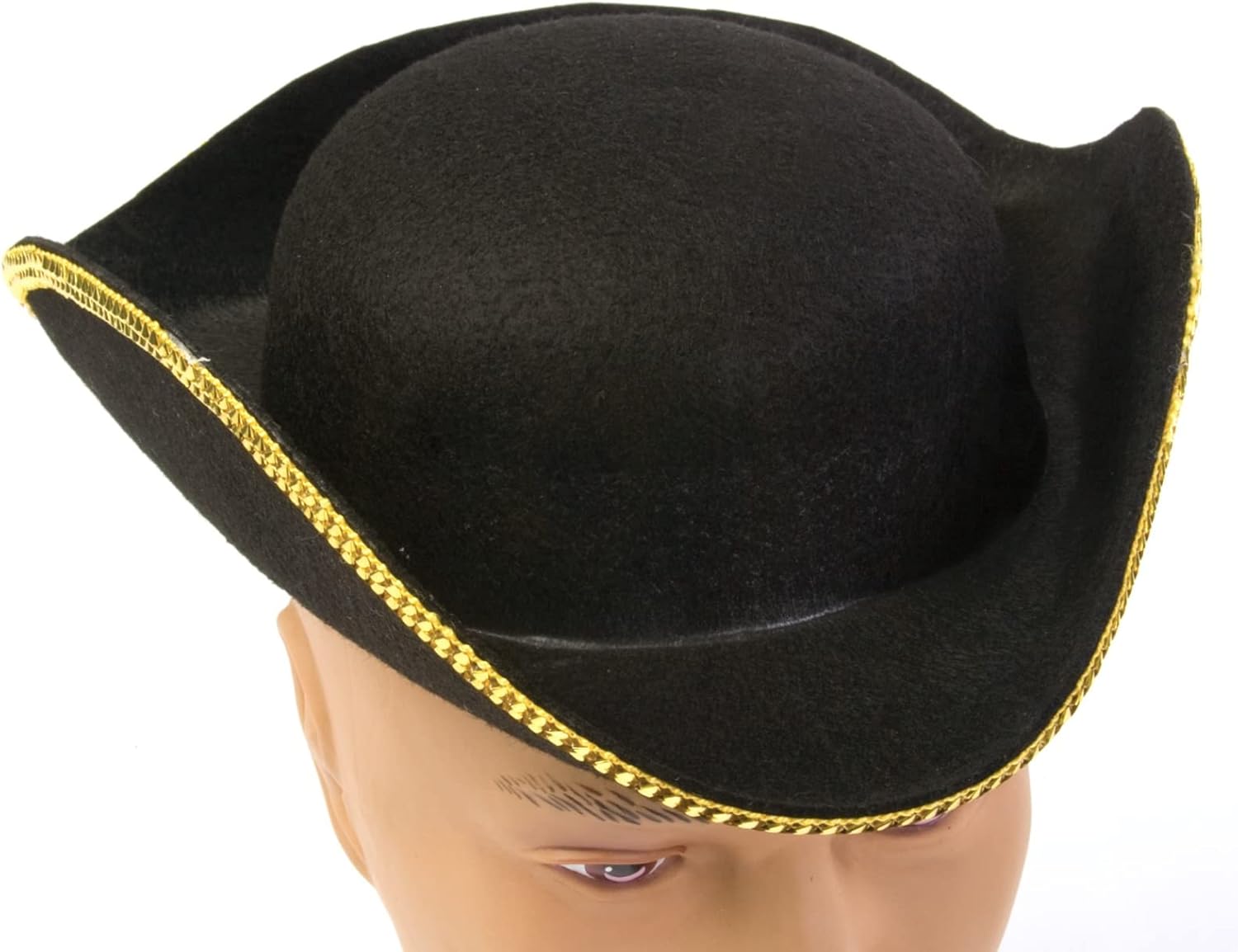 Amazon.com: Forum Novelties Child's Deluxe Tri Corner Hat, Black ...