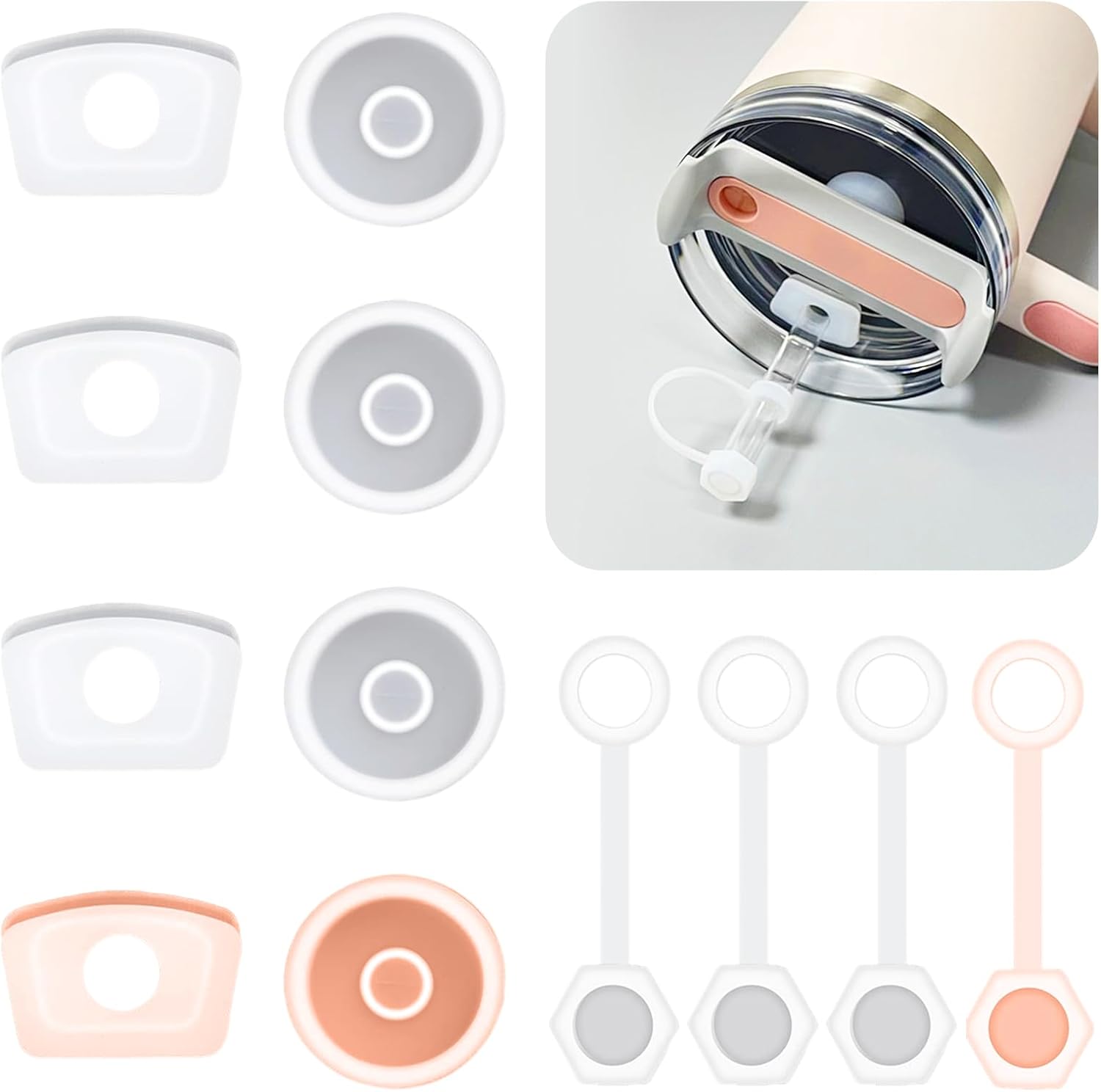 Amazon.com: 12pcs Silicone Spill Proof Stopper Set, Compatible with ...