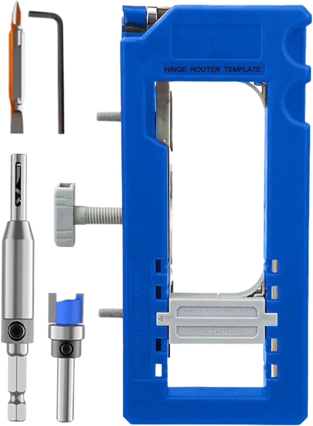 Vllold Door Hinge Template Kit for Router - Door Hinge Router Template ...
