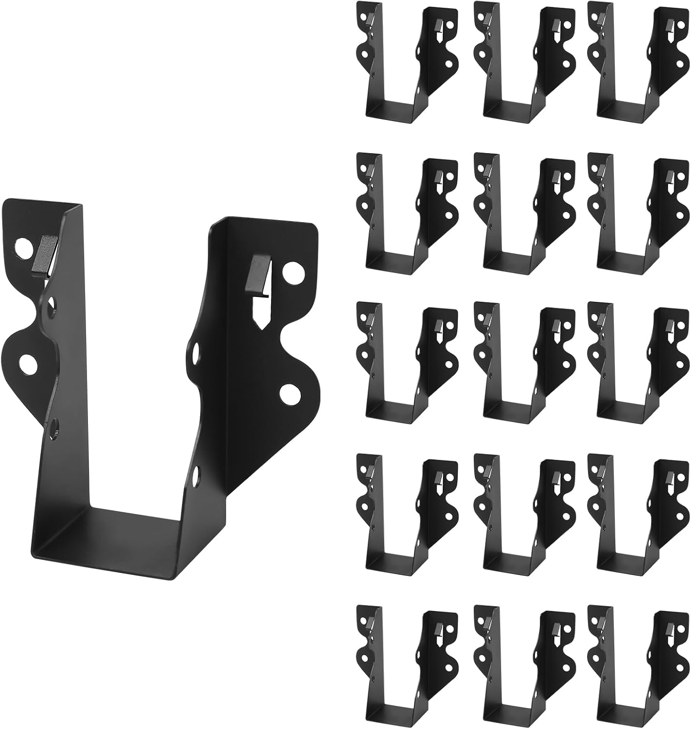Amazon.com: 16 pcs 2x4 Joist Hanger , Black Powder-Coated, Rafter ...