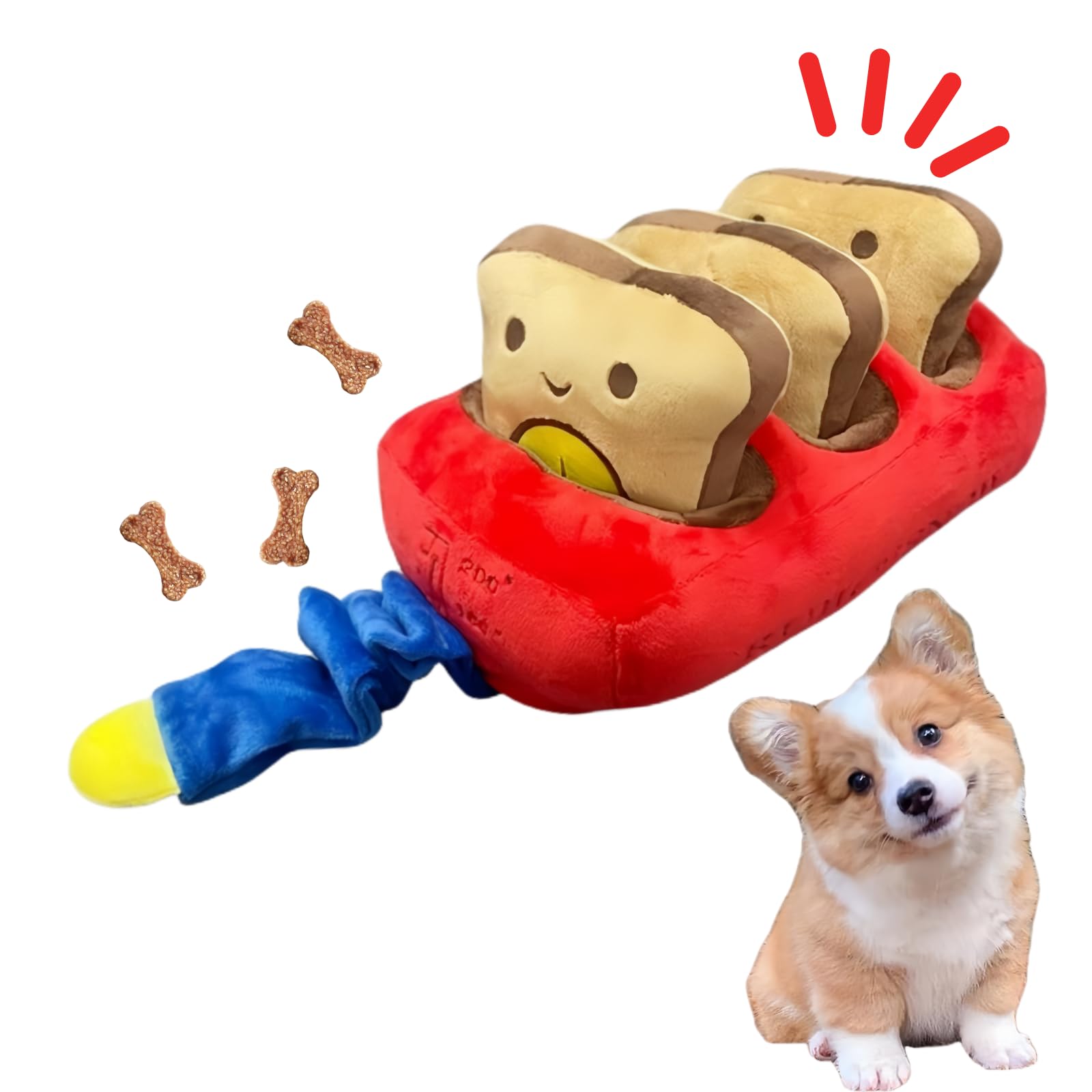 Pet Supplies : CECE PAW Dog Enrichment Snuffle Mat, Bread Treat Puzzle ...