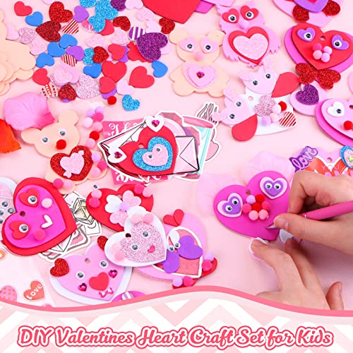 Snapklik.com : 876 Pieces Valentines Day Hearts Foam Craft Kits ...