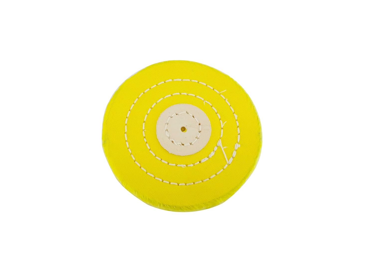 HAMMER MAN Polishing Yellow Muslin Cloth Buff 4" x50 Folds Stitched ...
