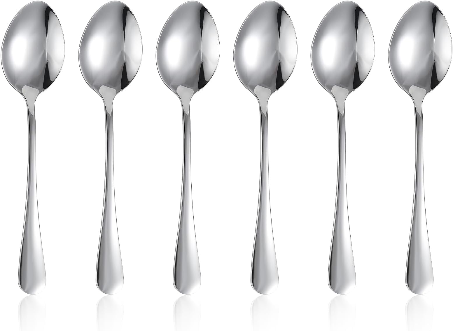 Amazon.com: WLLHYF 6 Pack Dinner Spoon Stainless Steel Tablespoon Set 7 ...