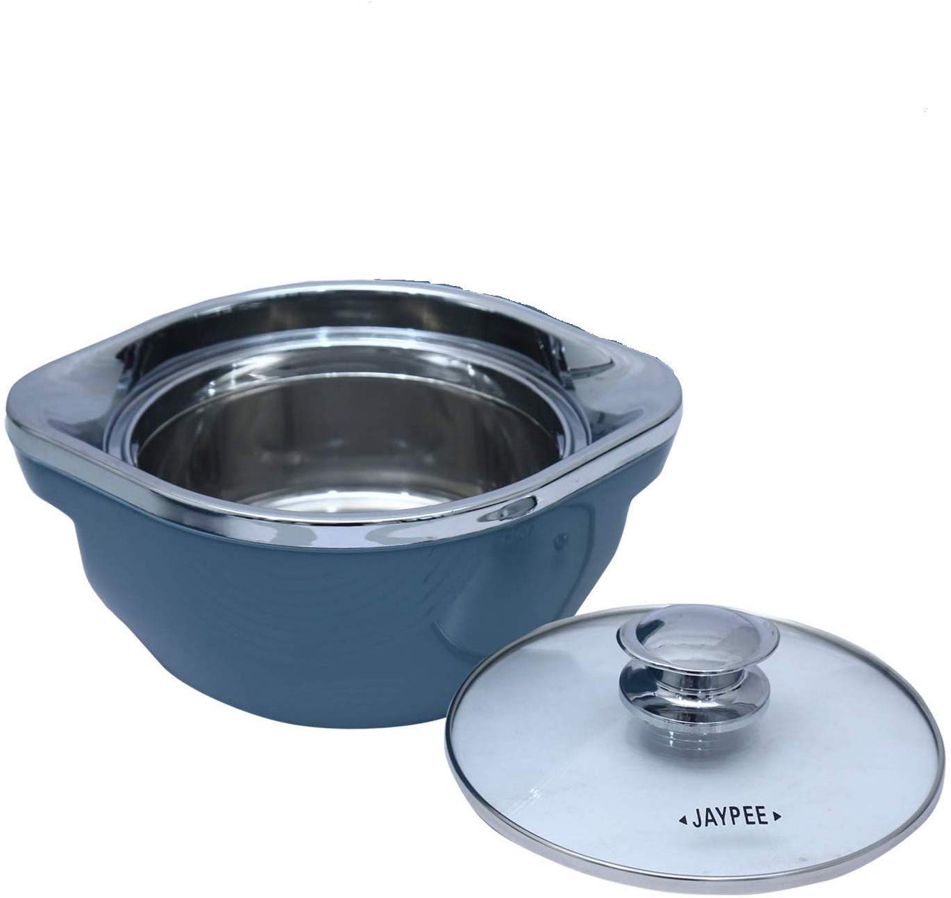 Buy Jaypee Plus Vista Stainless Steel Casserole 2000 ml (Multi Colour ...