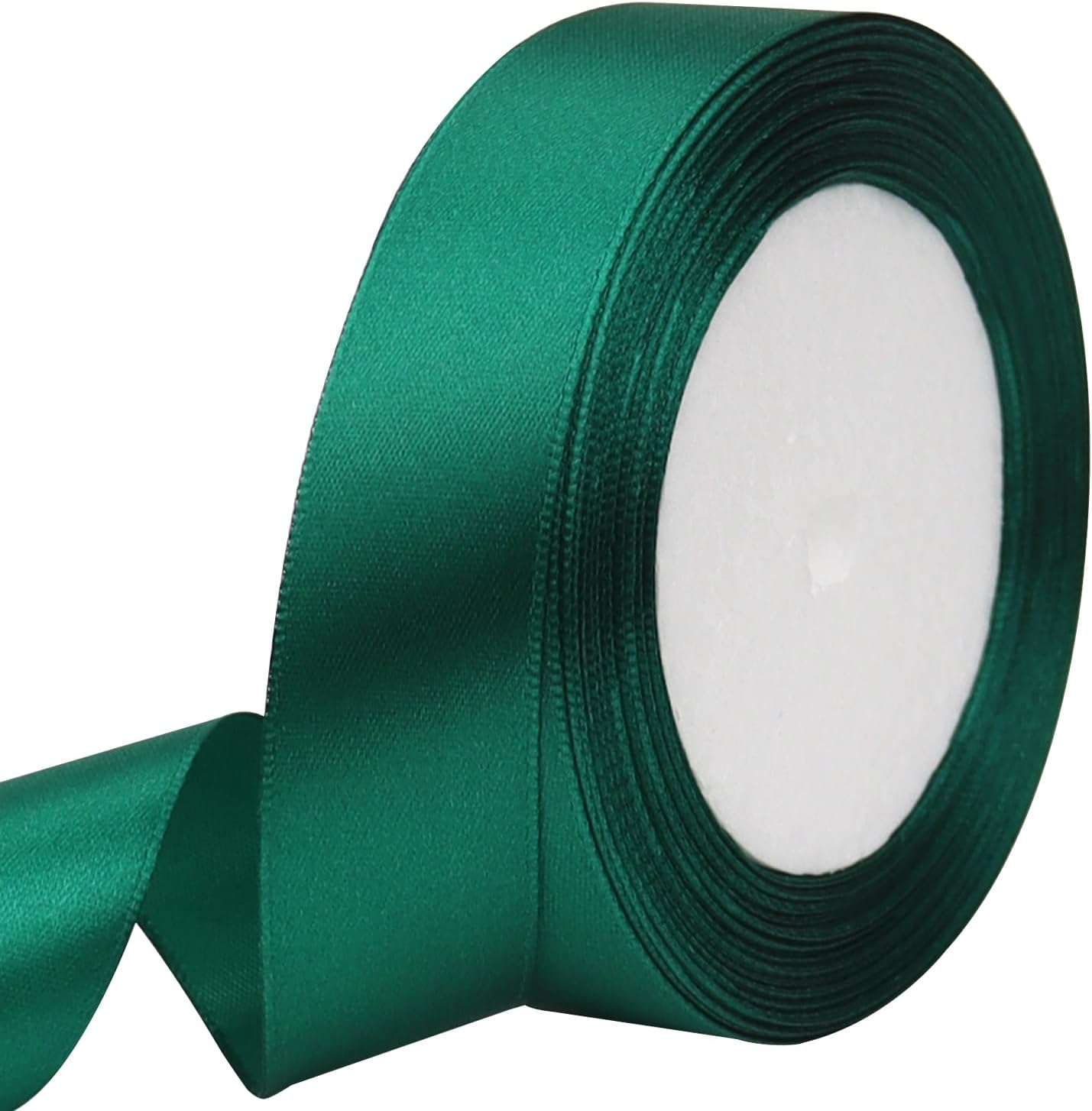Amazon.com: RIUNBB Dark green Solid Satin Ribbon 1 Inch 25 Yards Solid ...