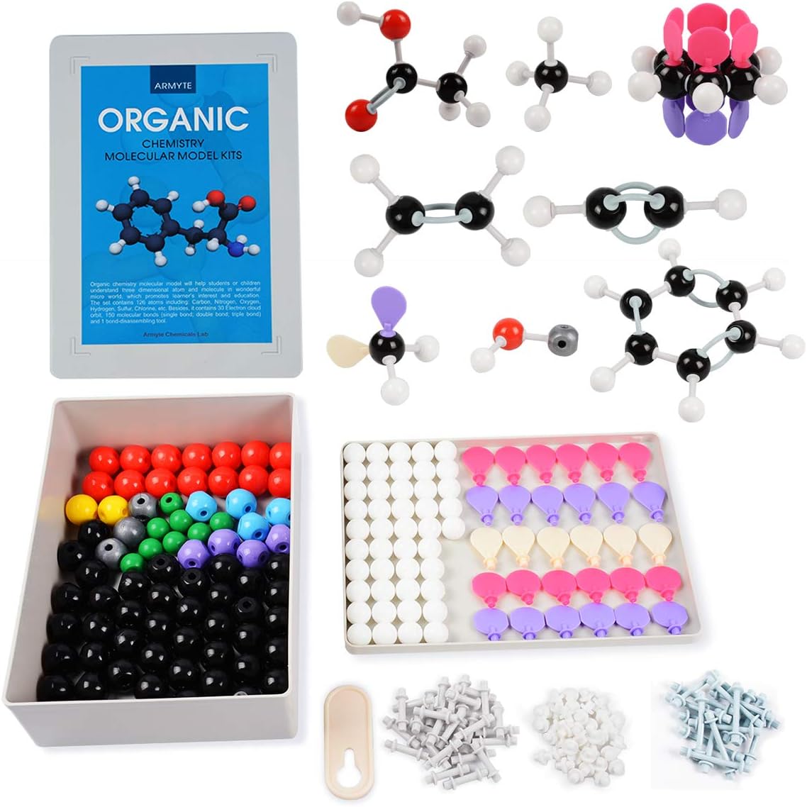Amazon.com: KH66ZKY Metal Crystal Structure Model Chemical Organic ...