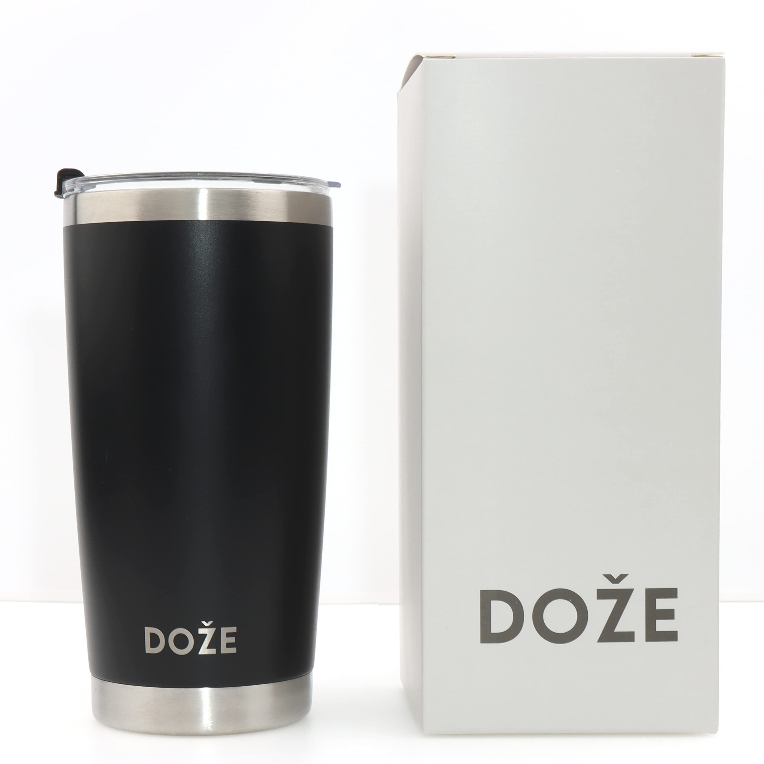 DOZE Vacuum Insulated Mug/Tumbler | 591ml / 20oz | Stainless Steel ...