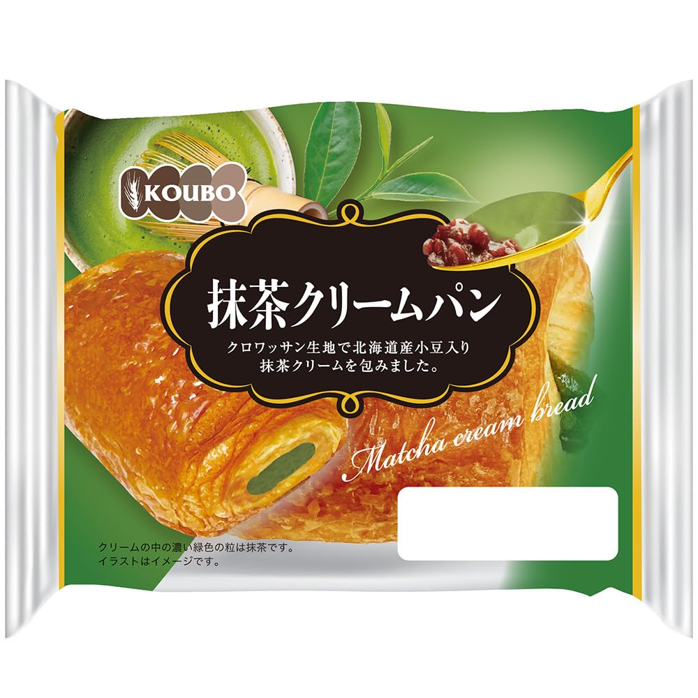 Amazon | KOUBO 抹茶クリームパン×3個 | KOUBO | 菓子パン 通販