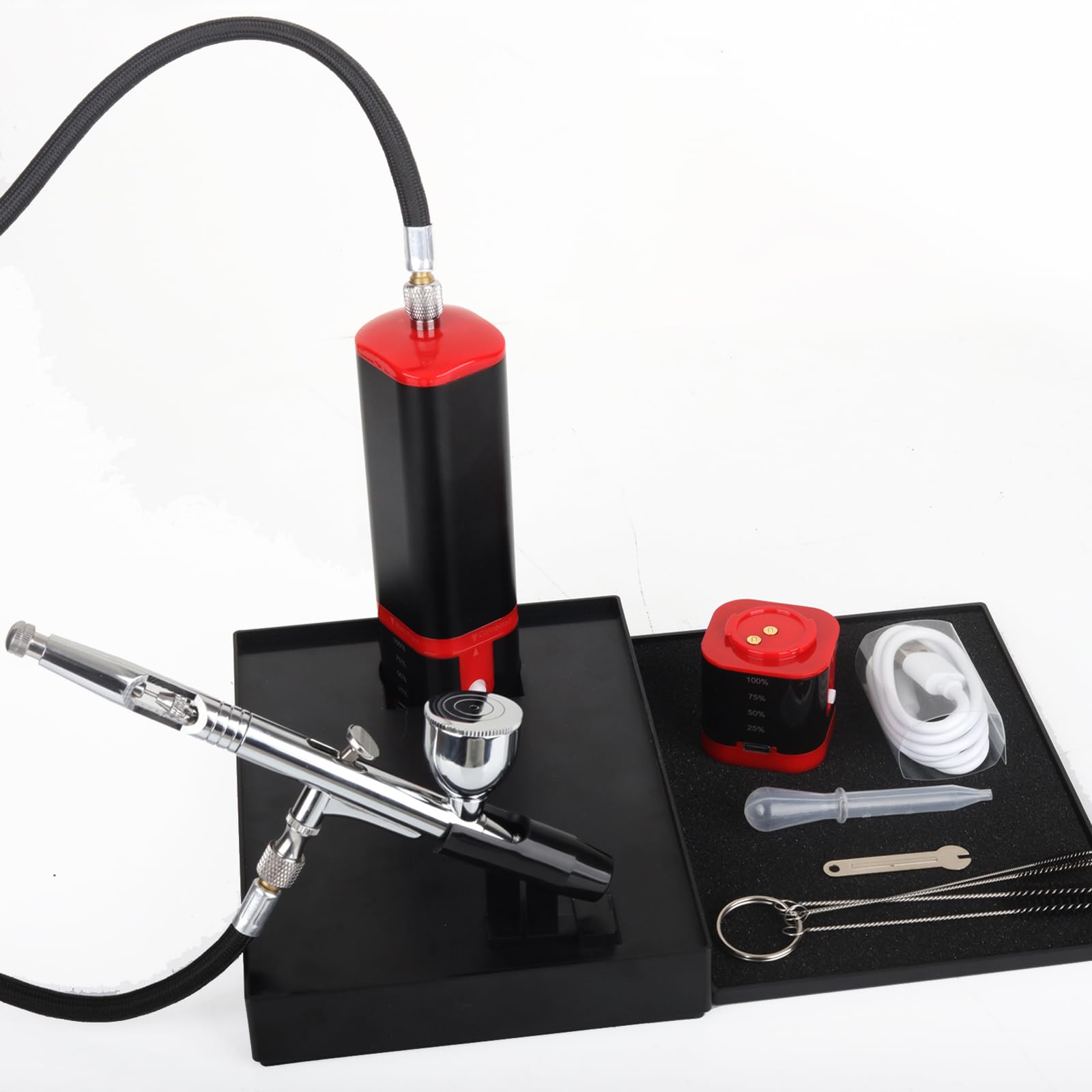 Amazon.com: Casubaris Portable Mini Airbrush kit with Holder Stable for ...