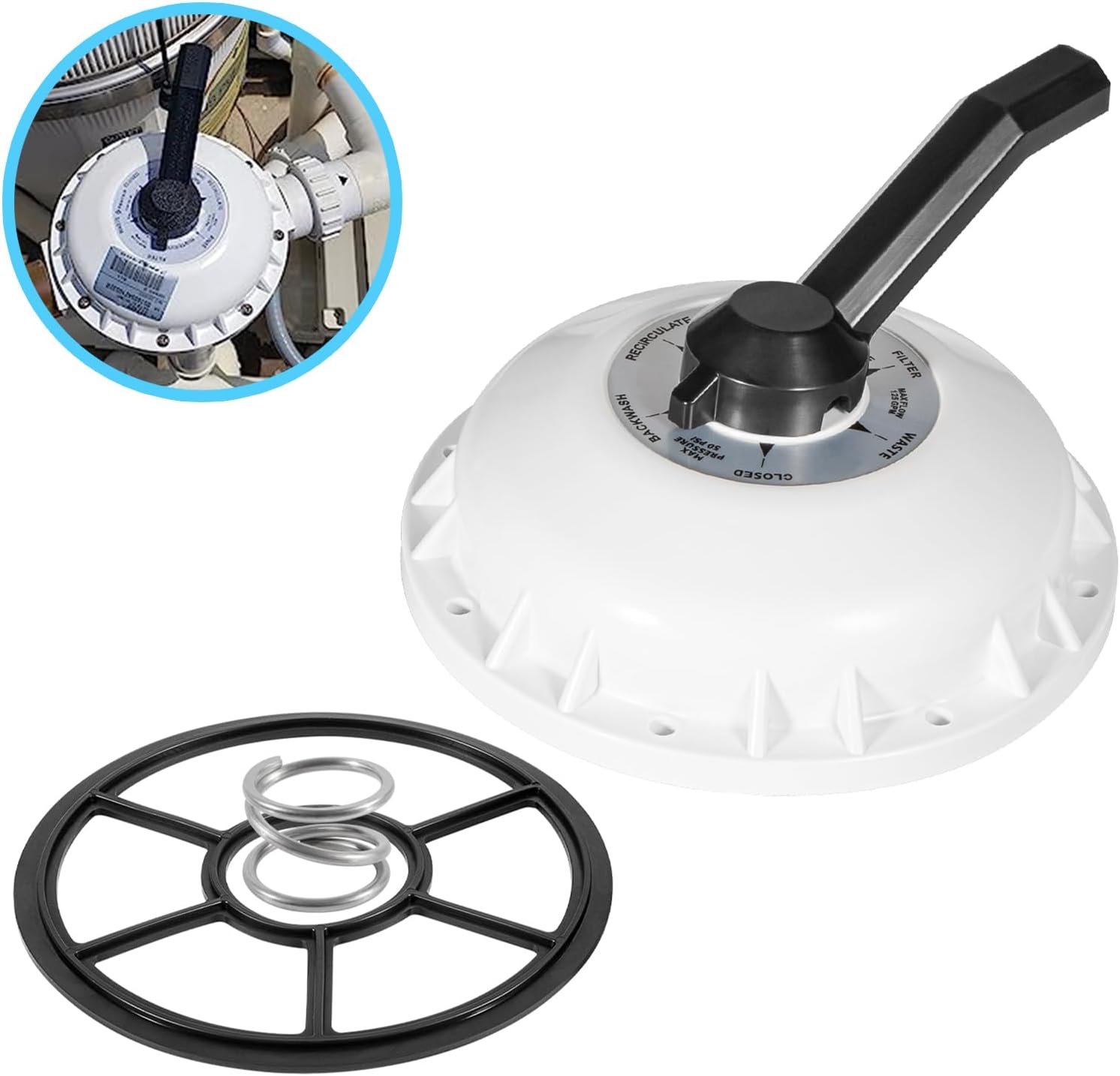 Amazon.com: 272422 Valve Top Assembly with 272409 Diverter Seal and 272400 Compression Spring ...