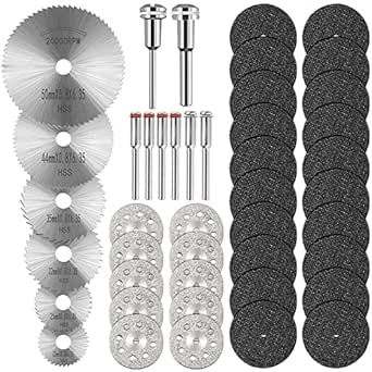 QLOUNI 36PCS Rotary Cutting Wheels Tool Kit, Mini Diamond Cutting Wheel ...