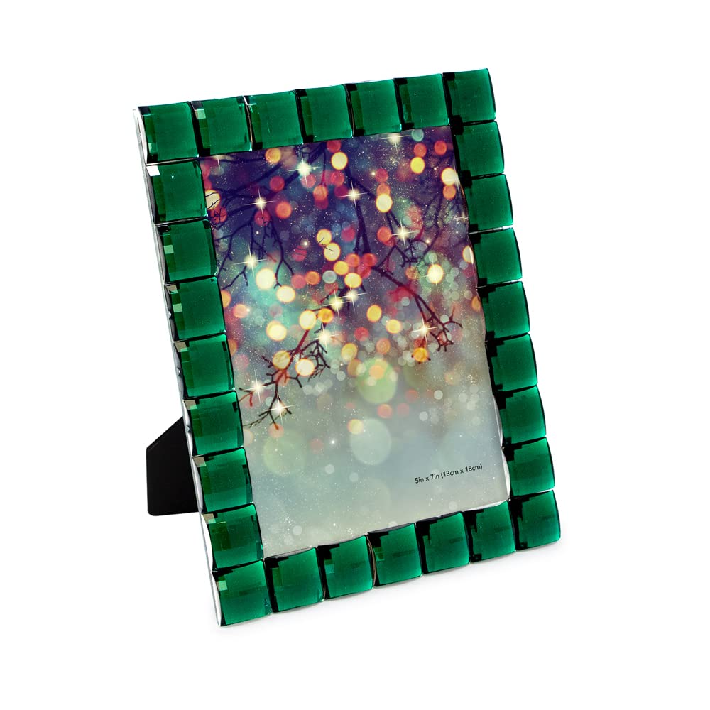 Amazon.com - Isaac Jacobs Decorative Sparkling Jewel Picture Frame ...