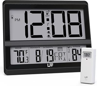 Amazon.com: WallarGe Auto Set Digital Wall Clock Battery Operated,Desk ...