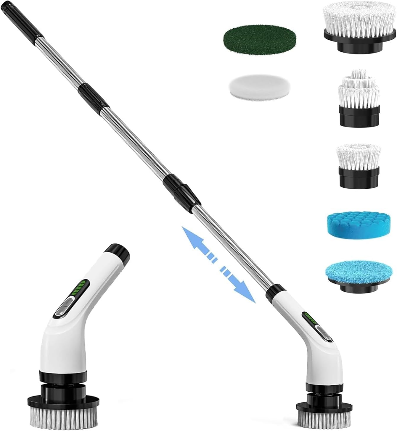 Amazon.com: Cordless Electric Spin Scrubber with 8 Replaceable Heads, 3 ...
