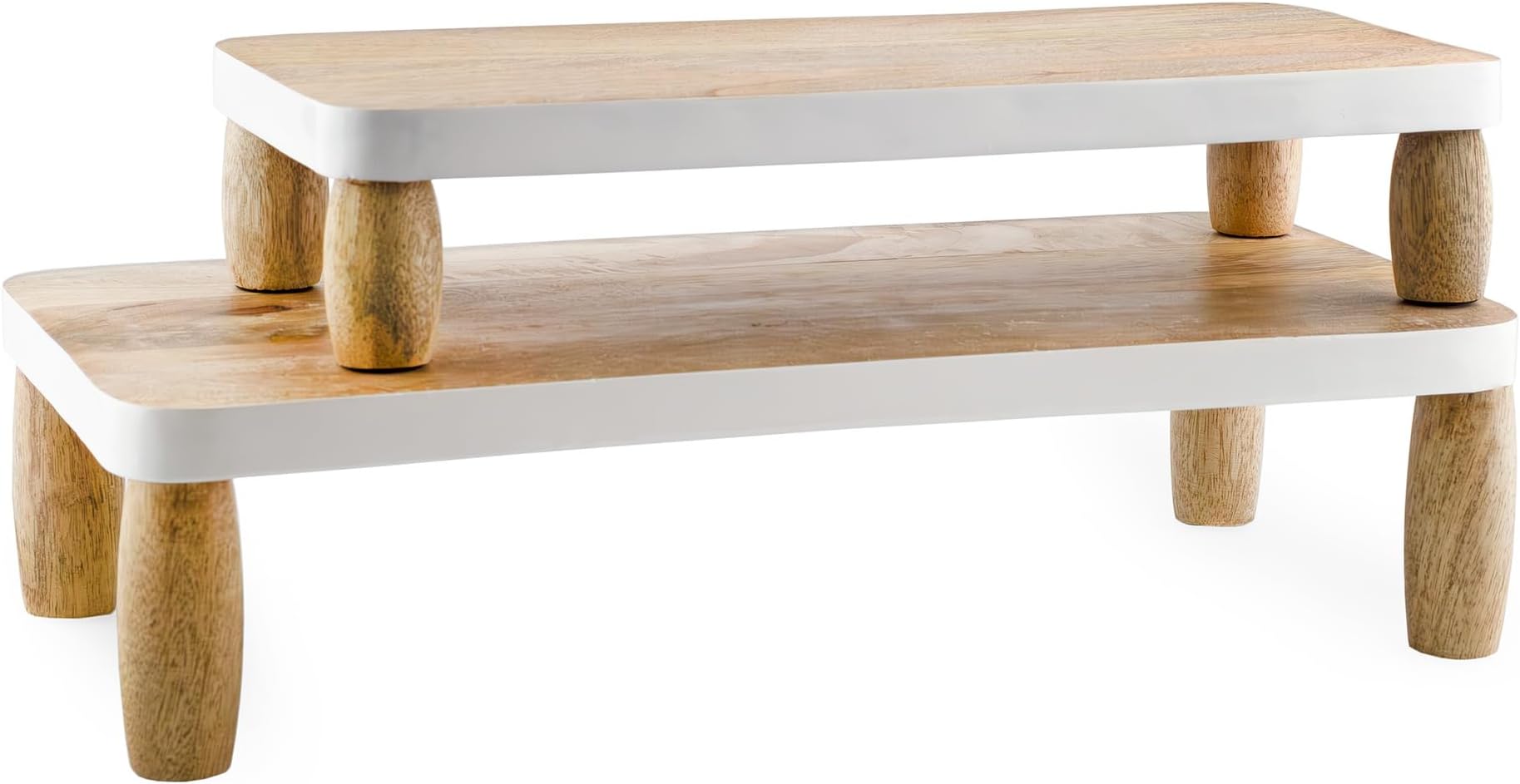 Amazon.com: MyGift Tabletop Torched Wood Nesting Decorative Display ...