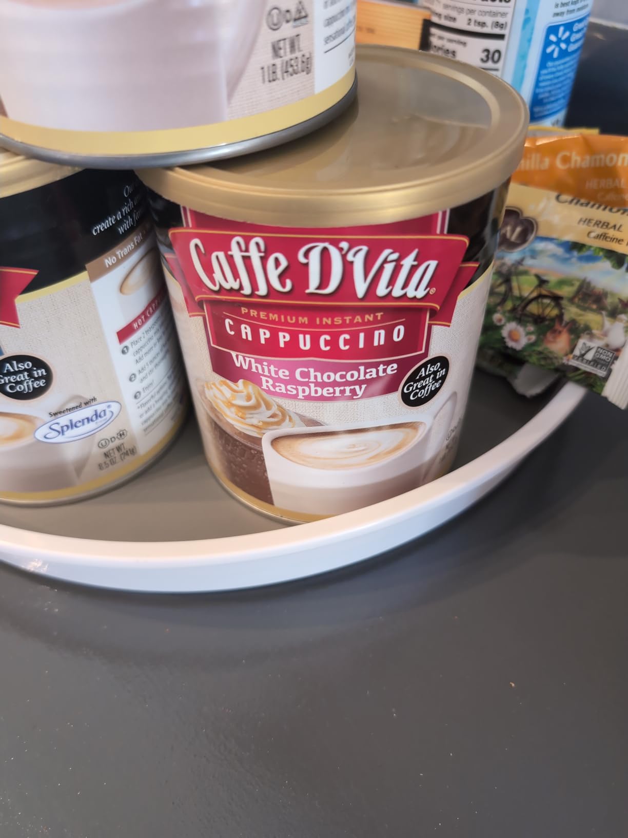 Amazon.com : Caffe D'Vita White Chocolate Raspberry Cappuccino (16 oz ...