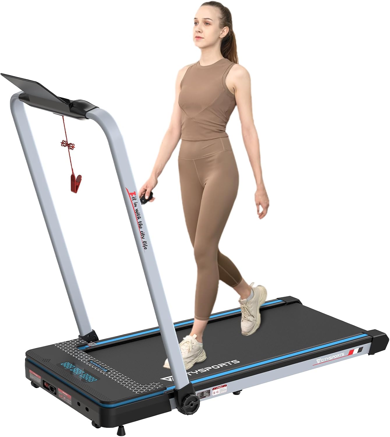 CITYSPORTS Under Desk Treadmill, Folding Small Treadmills for Home ...