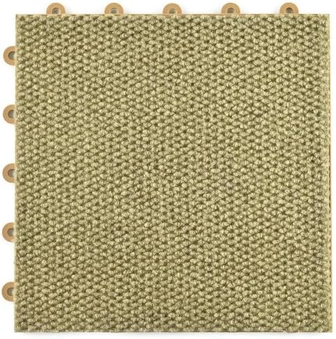 Greatmats Interlocking Carpet Tile, Modular, 1x1 Ft x .5 Inch Tiles, 20 ...