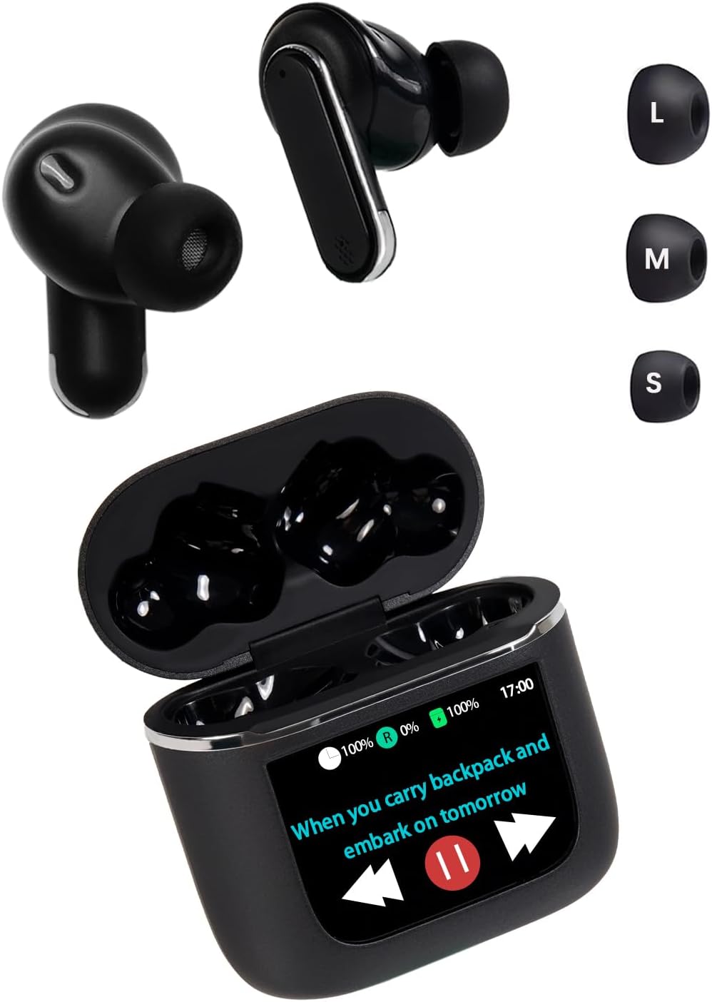 Amazon.com: THREE PEACHES Ear Buds Wireless Earbuds Bluetooth 5.4 ...