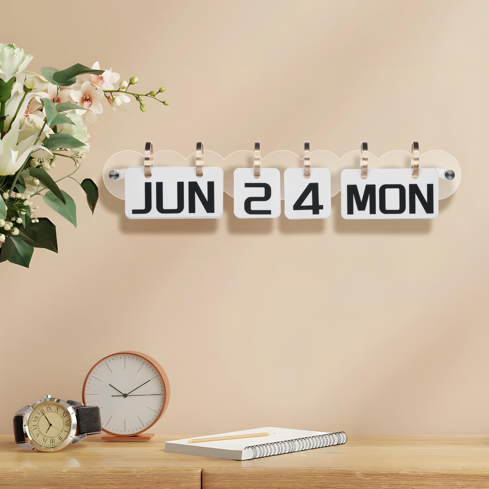 Snapklik.com : Wall Mount Acrylic Calendar, Perpetual 2026 Daily ...