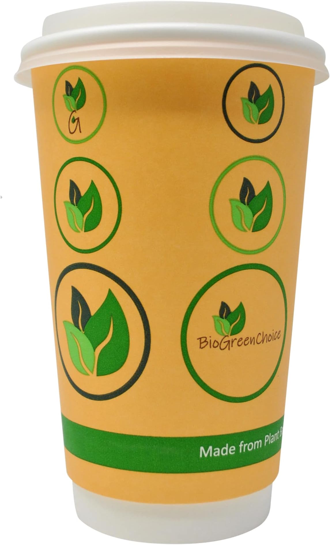 Amazon.com: BioGreenChoice 12 oz. Compostable Eco-friendly Hot Cup with ...