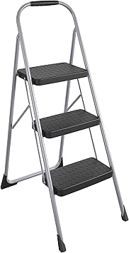 Amazon.com: Cosco 11408PBL1E Three Step Big Step Folding Step Stool ...